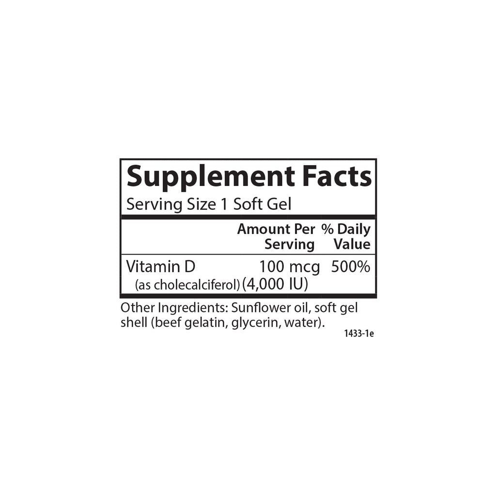 Carlson vitamin D3 softgels for daily wellness