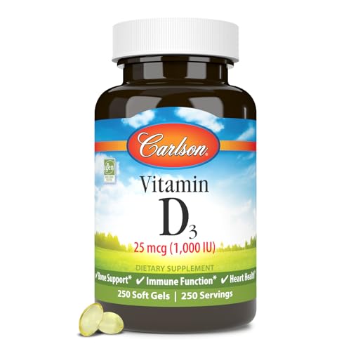 Carlson Vitamin D3 softgels for immunity