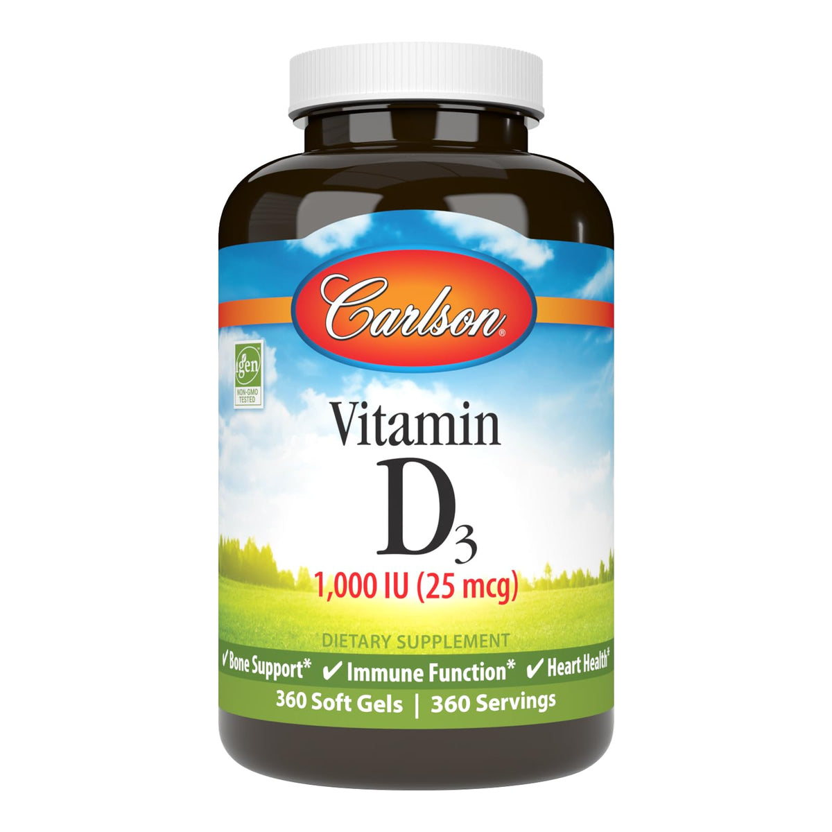 Carlson Vitamin D3 softgels for immunity