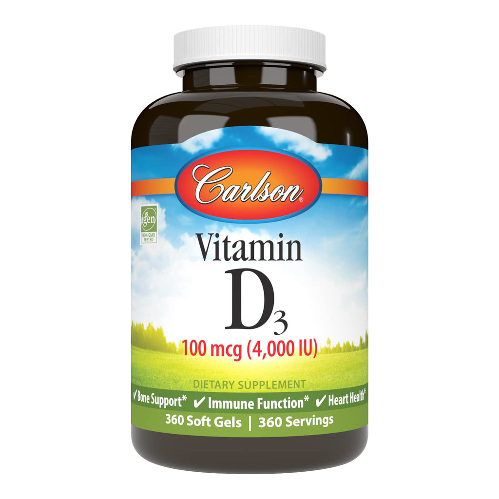 Carlson vitamin D3 softgels for immunity