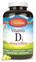Carlson Vitamin D3 softgels for immunity