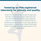 Carlson vitamin D3 with K2 benefits