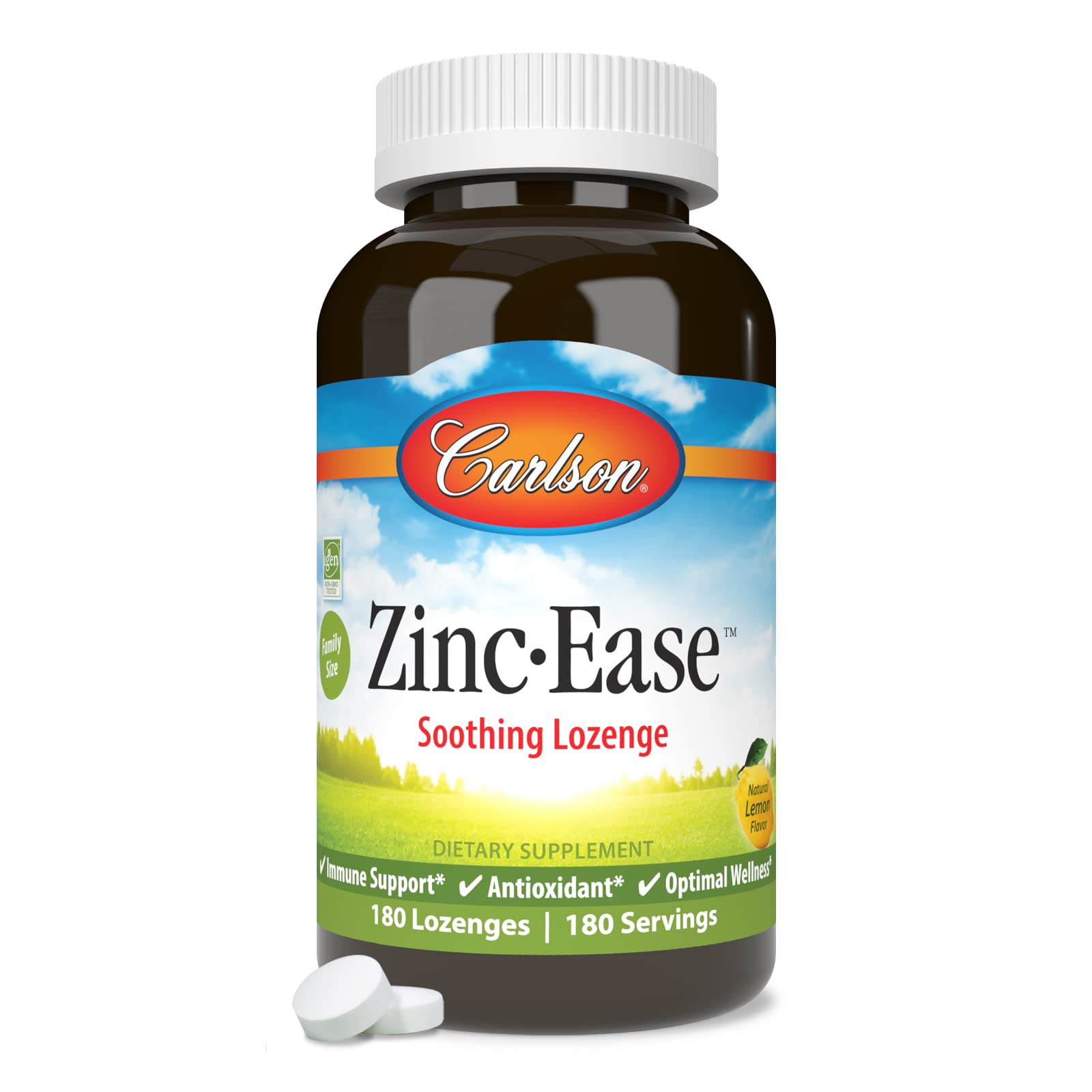 Carlson zinc lozenges for daily use