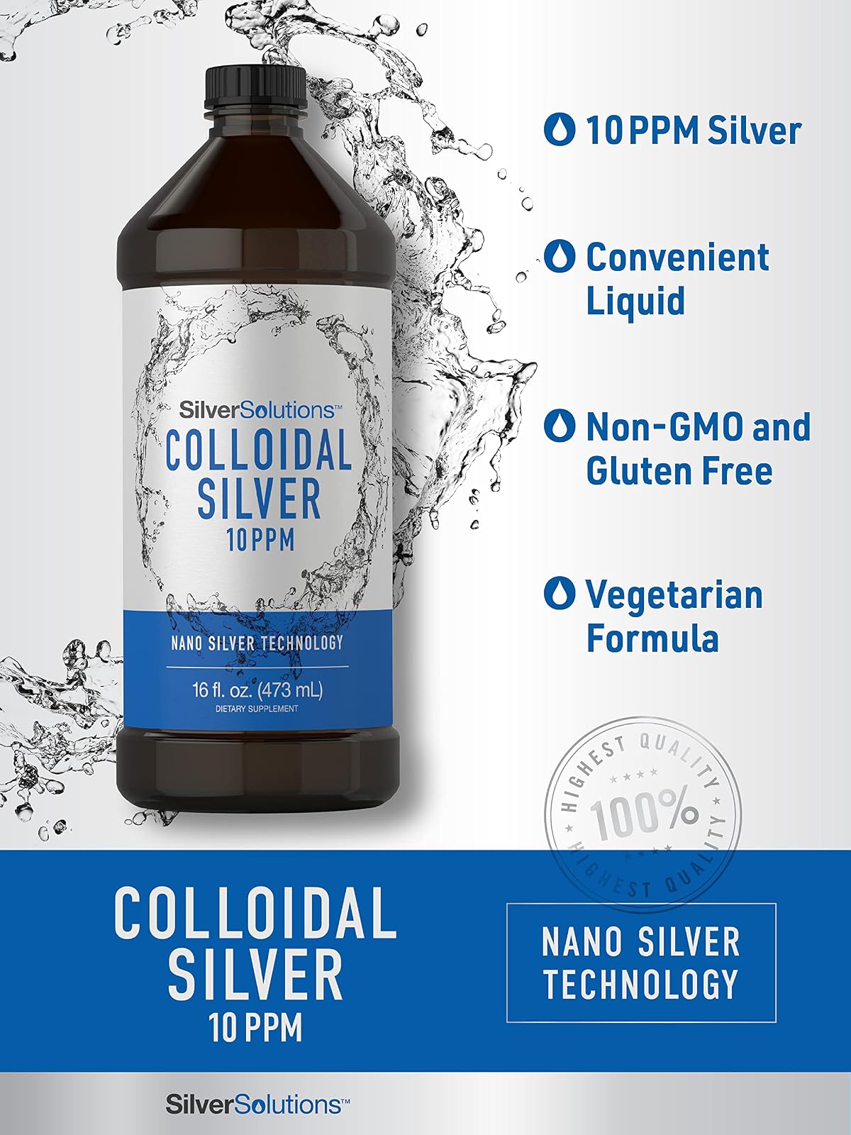 Carlyle 10 PPM silver solution