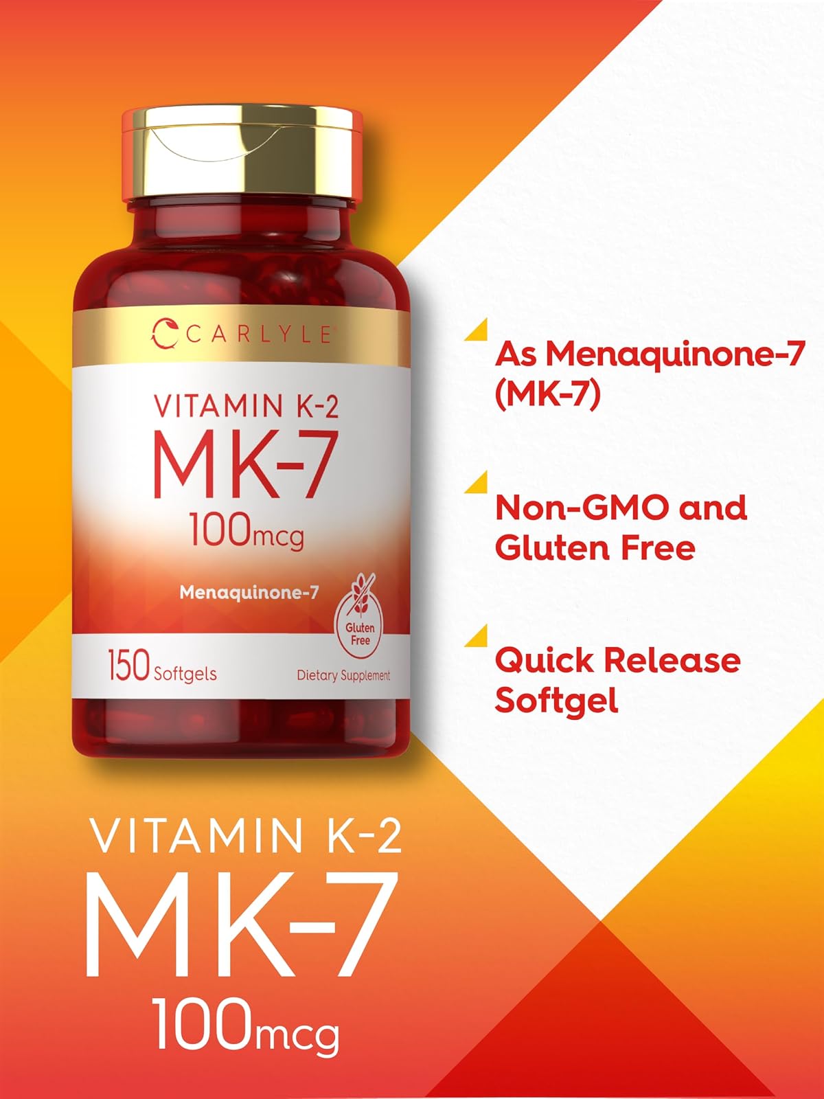 Carlyle 100 mcg Vitamin K2
