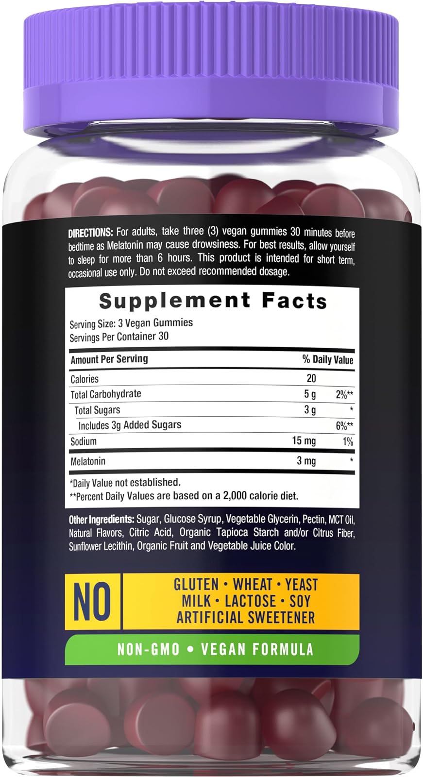 Carlyle 3 mg melatonin gummies