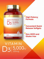Carlyle 500 count vitamin D3