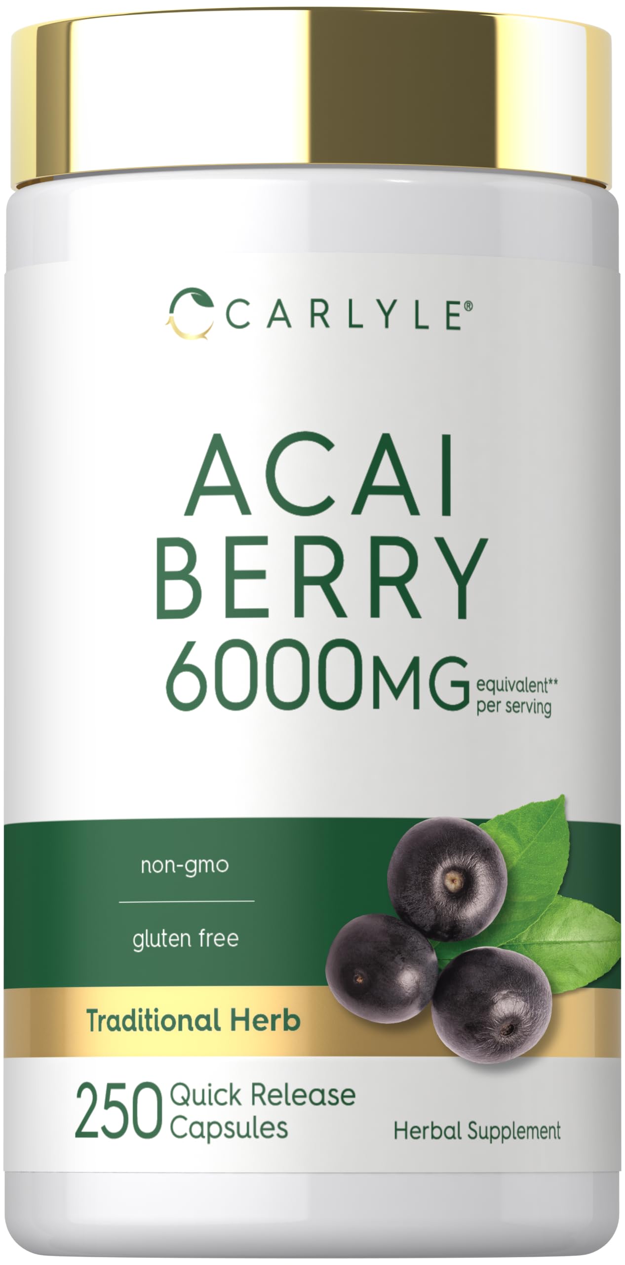 Carlyle Acai Berry capsules for energy