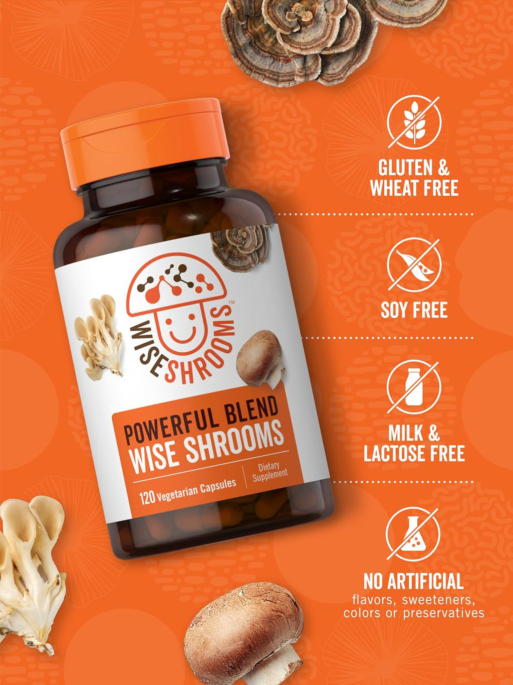 Carlyle adaptogen mushroom capsules