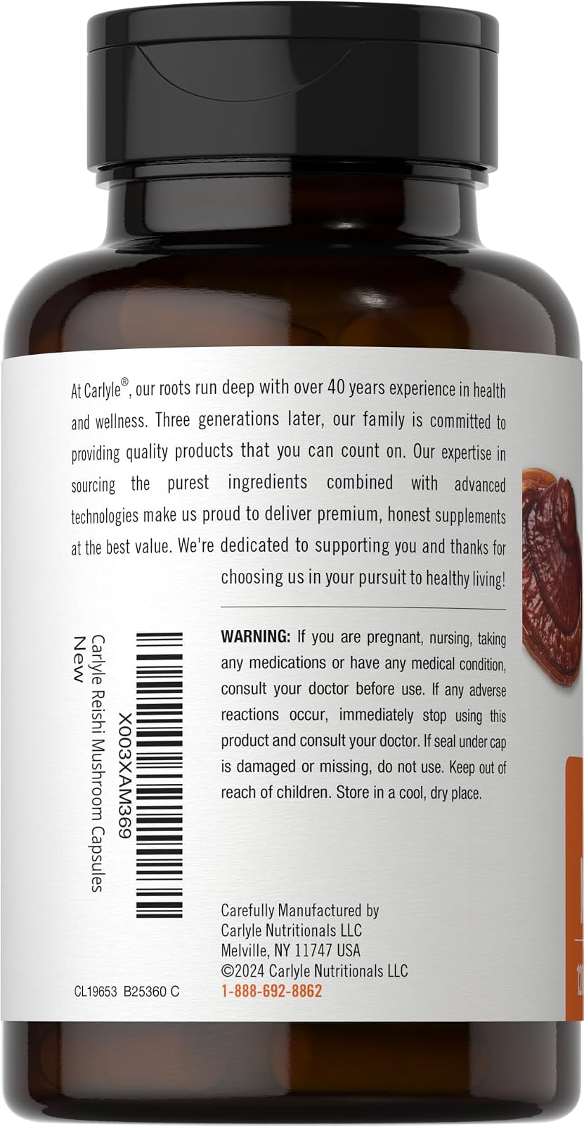 Carlyle adaptogen mushroom supplement