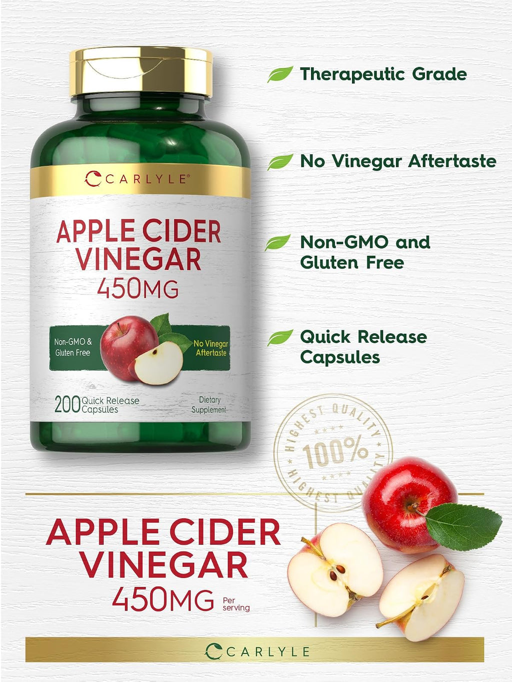 Carlyle apple cider vinegar health benefits