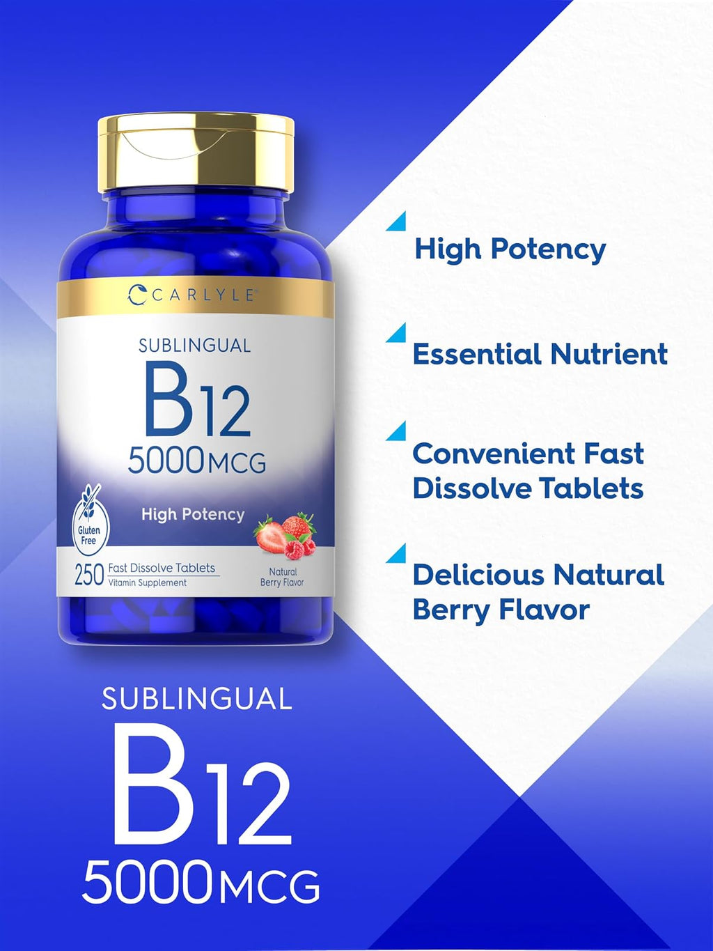 Carlyle B12 tablets for better absorption