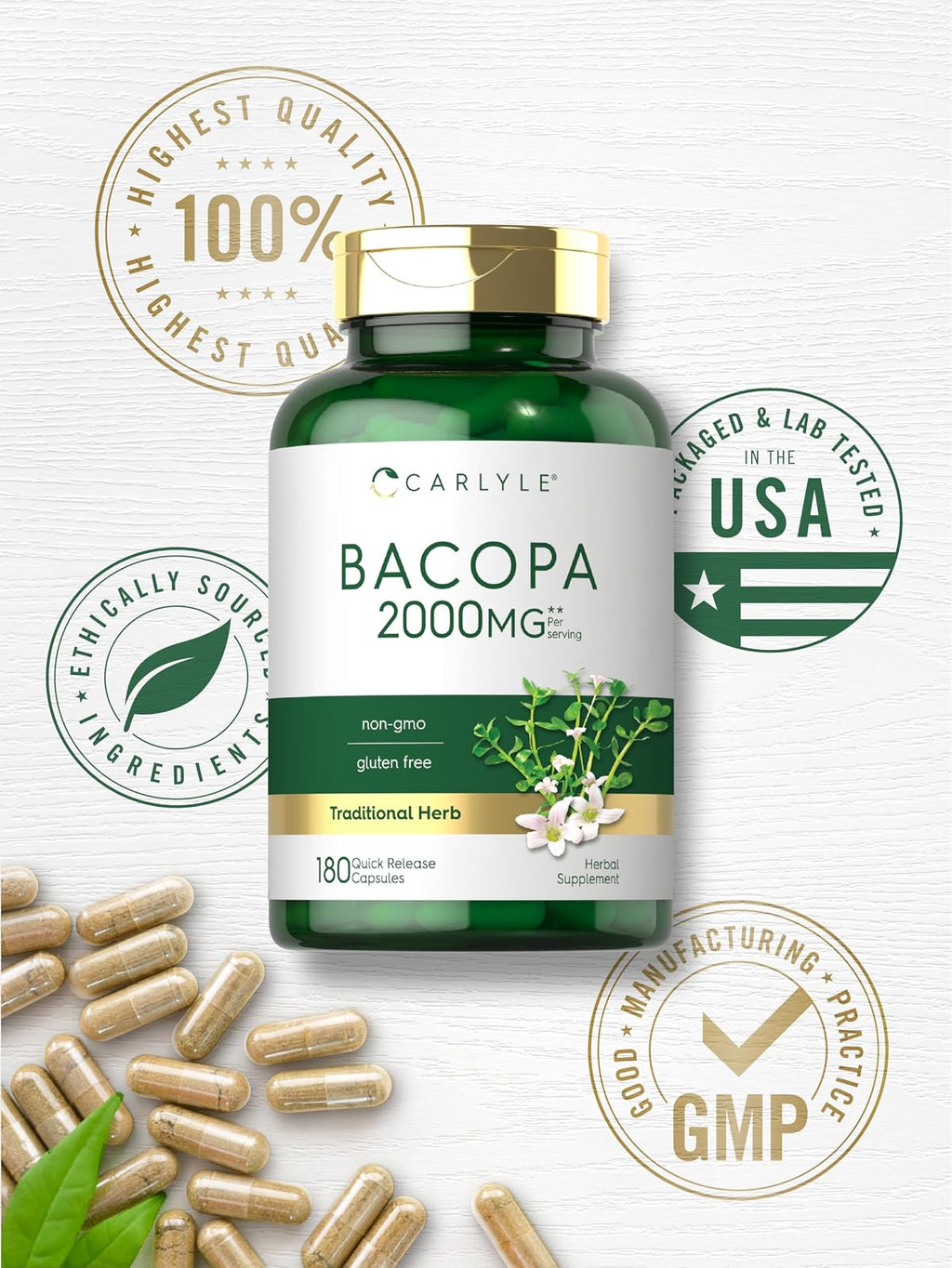 Carlyle Bacopa Monnieri stress relief