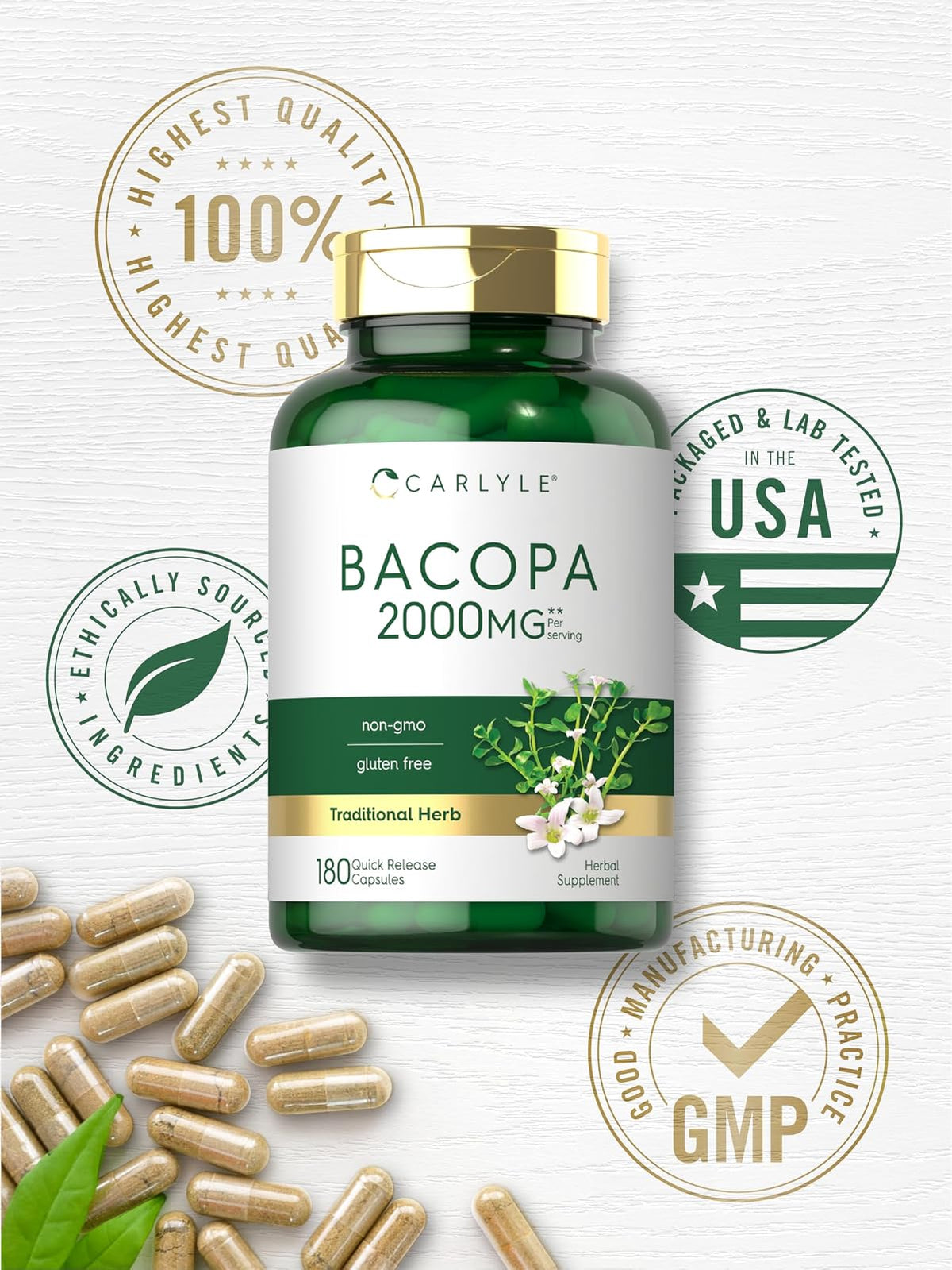 Carlyle Bacopa Monnieri stress relief