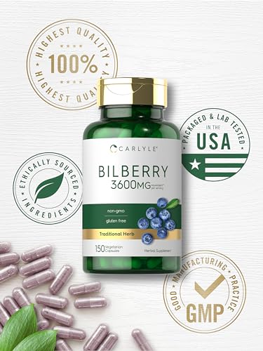 Carlyle bilberry capsules for energy boost