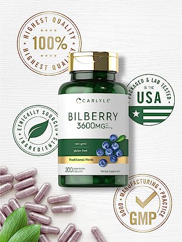 Carlyle bilberry capsules for immune health