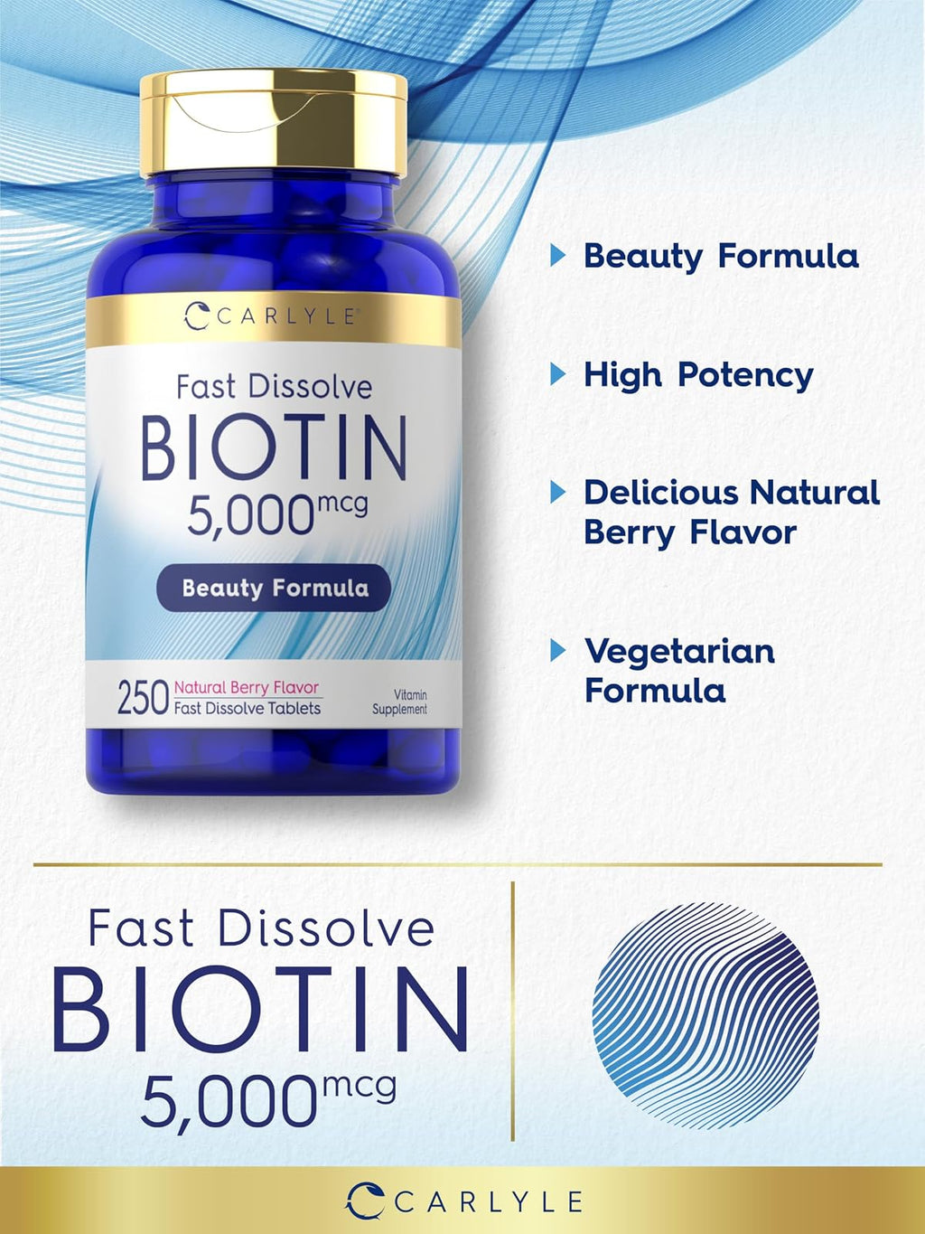 Carlyle biotin 5000 mcg benefits
