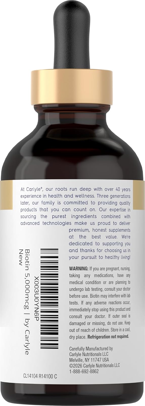 Carlyle biotin drops for healthy skin