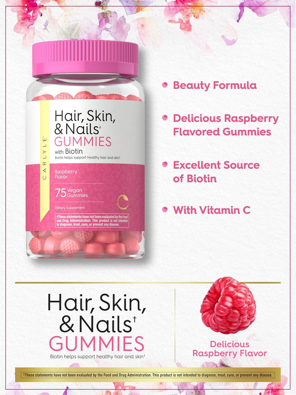 Carlyle biotin gummies for beauty