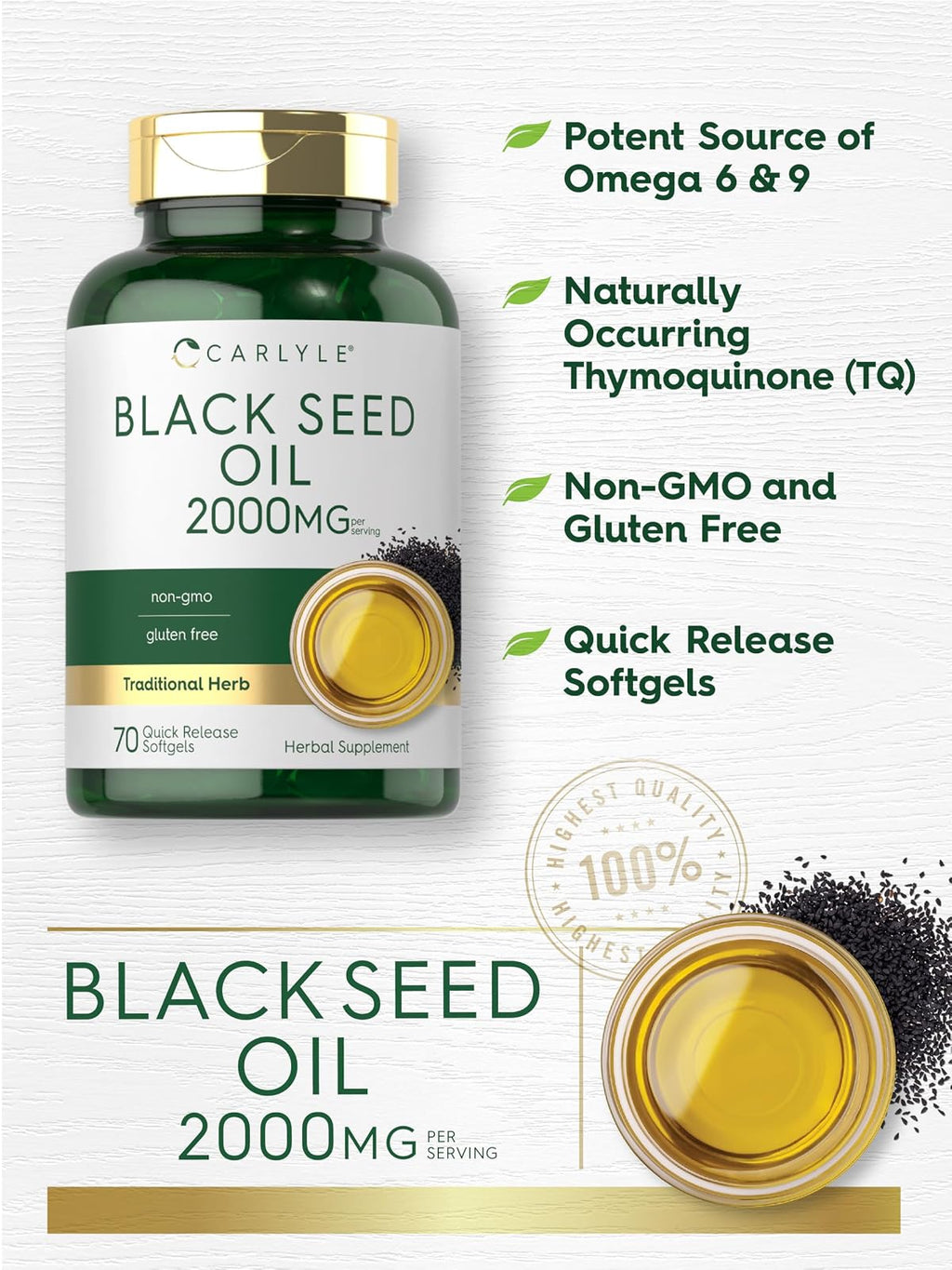 Carlyle black seed oil benefits