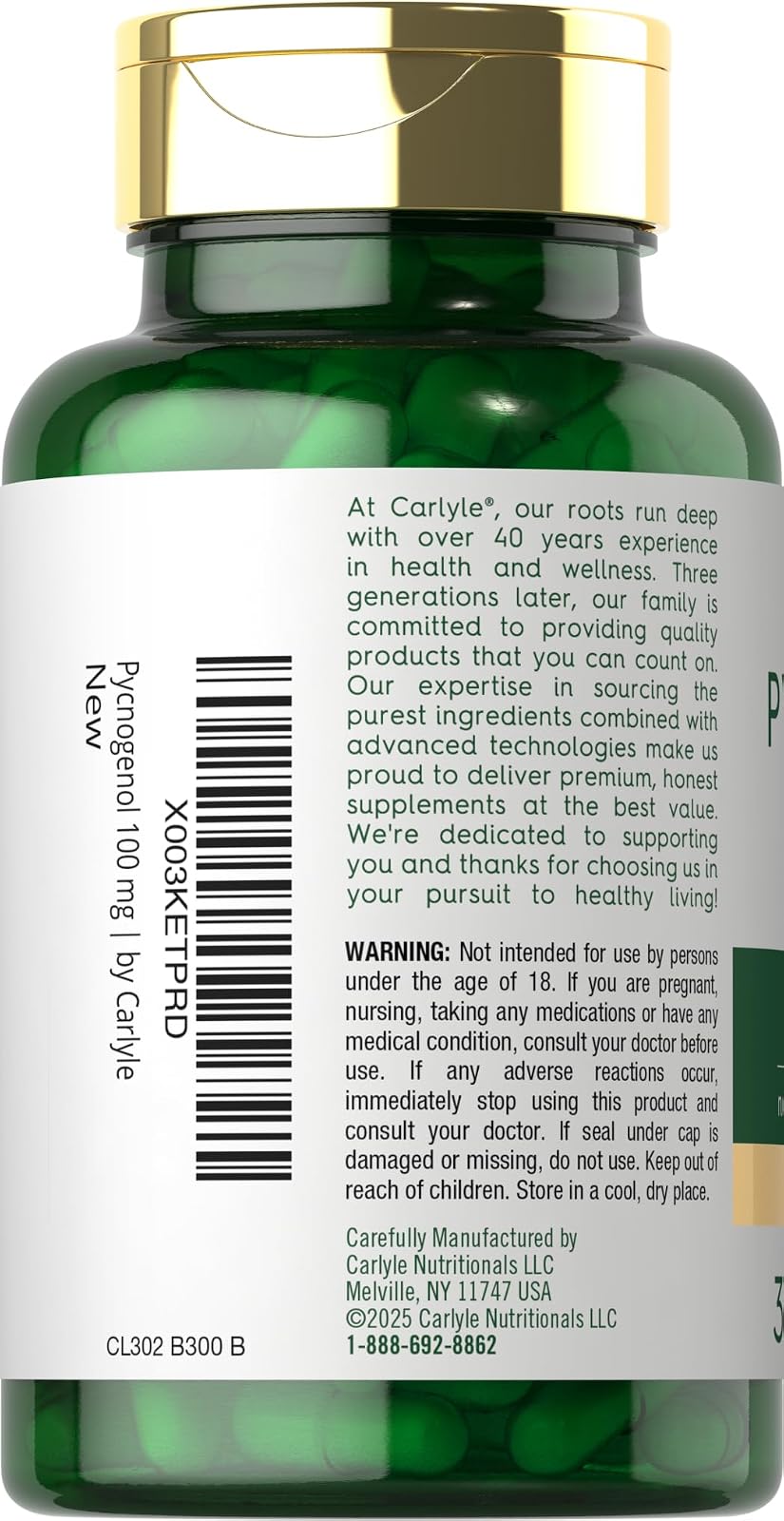 Carlyle capsules for healthy circulation