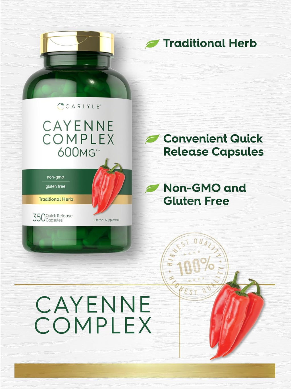 Carlyle cayenne capsules for weight management