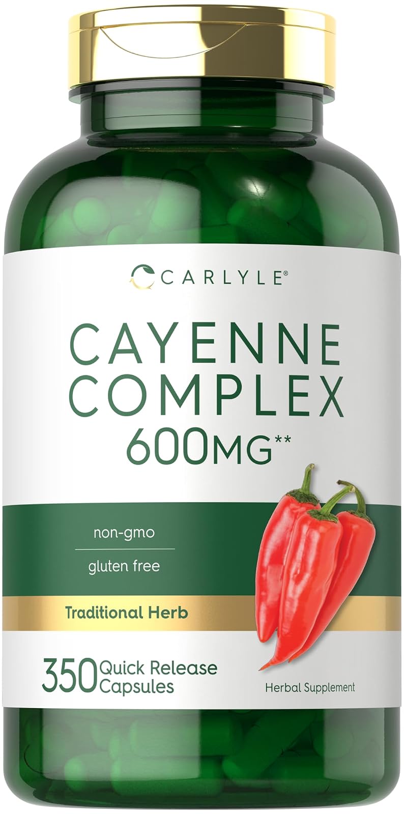 Carlyle cayenne pepper capsules for digestion