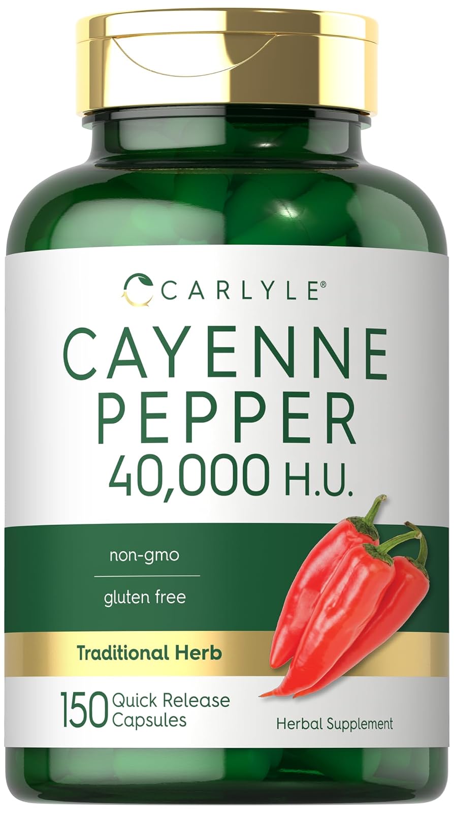 Carlyle cayenne pepper capsules for digestion