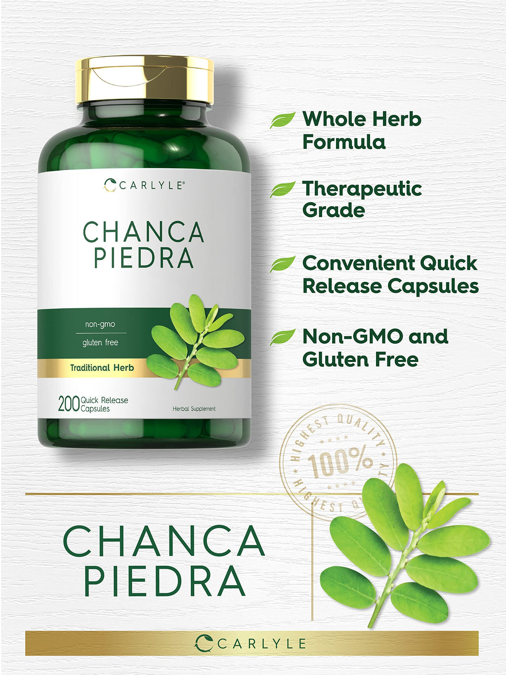 Carlyle Chanca Piedra 500mg dosage