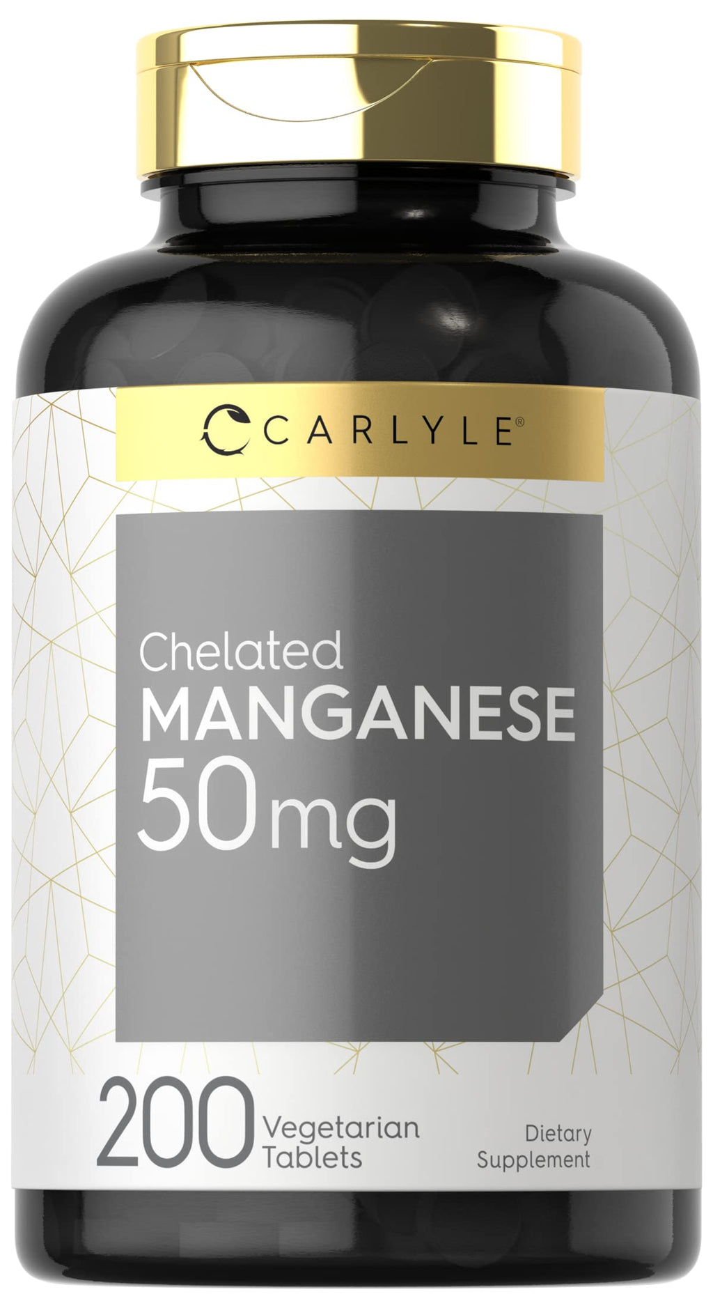 Carlyle chelated manganese supplement tablets