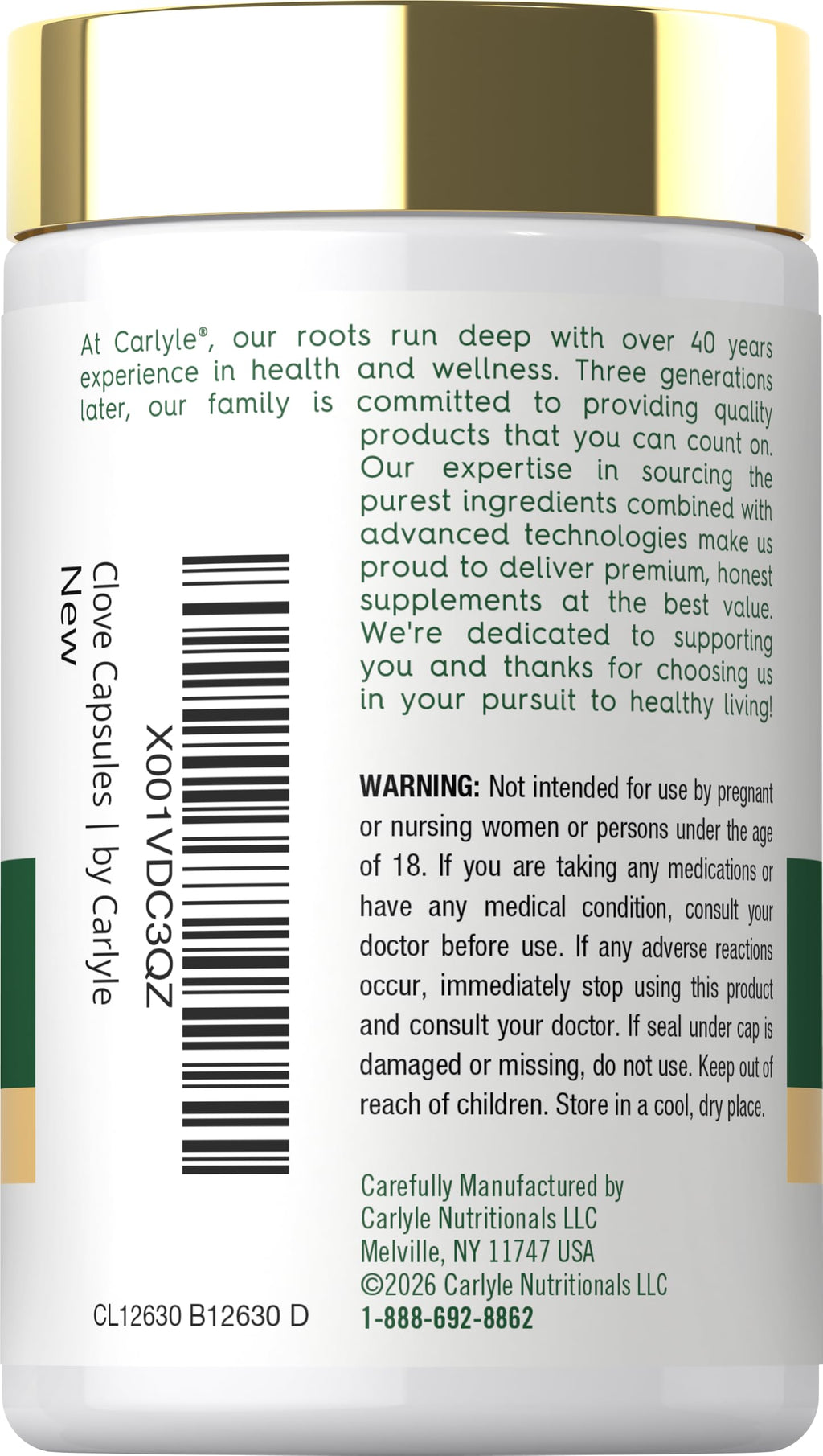 Carlyle cloves for enhanced mineral absorption
