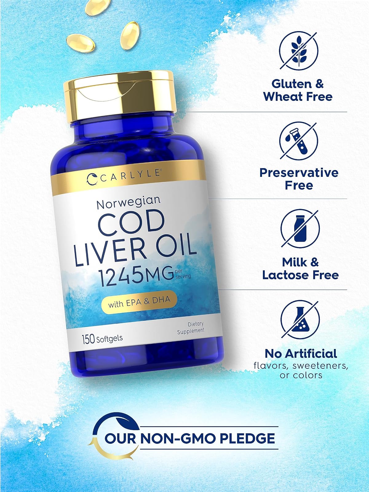 Carlyle cod liver oil capsules