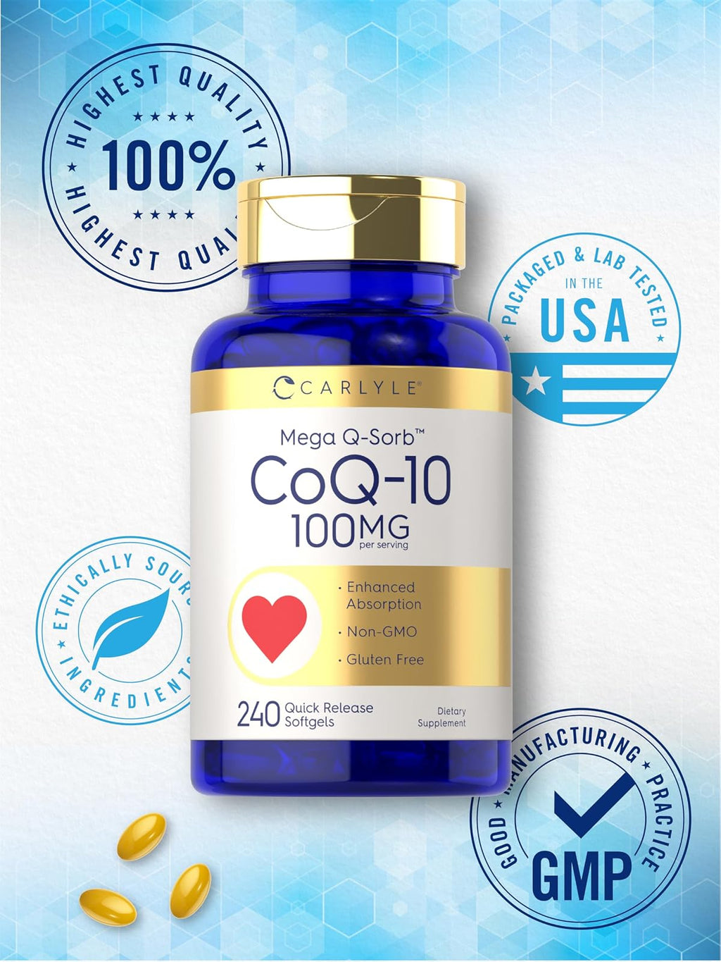 Carlyle CoQ10 antioxidant benefits