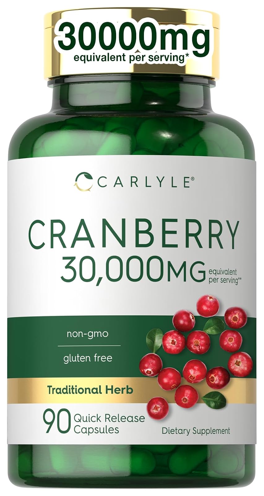 Carlyle cranberry capsules for urinary health