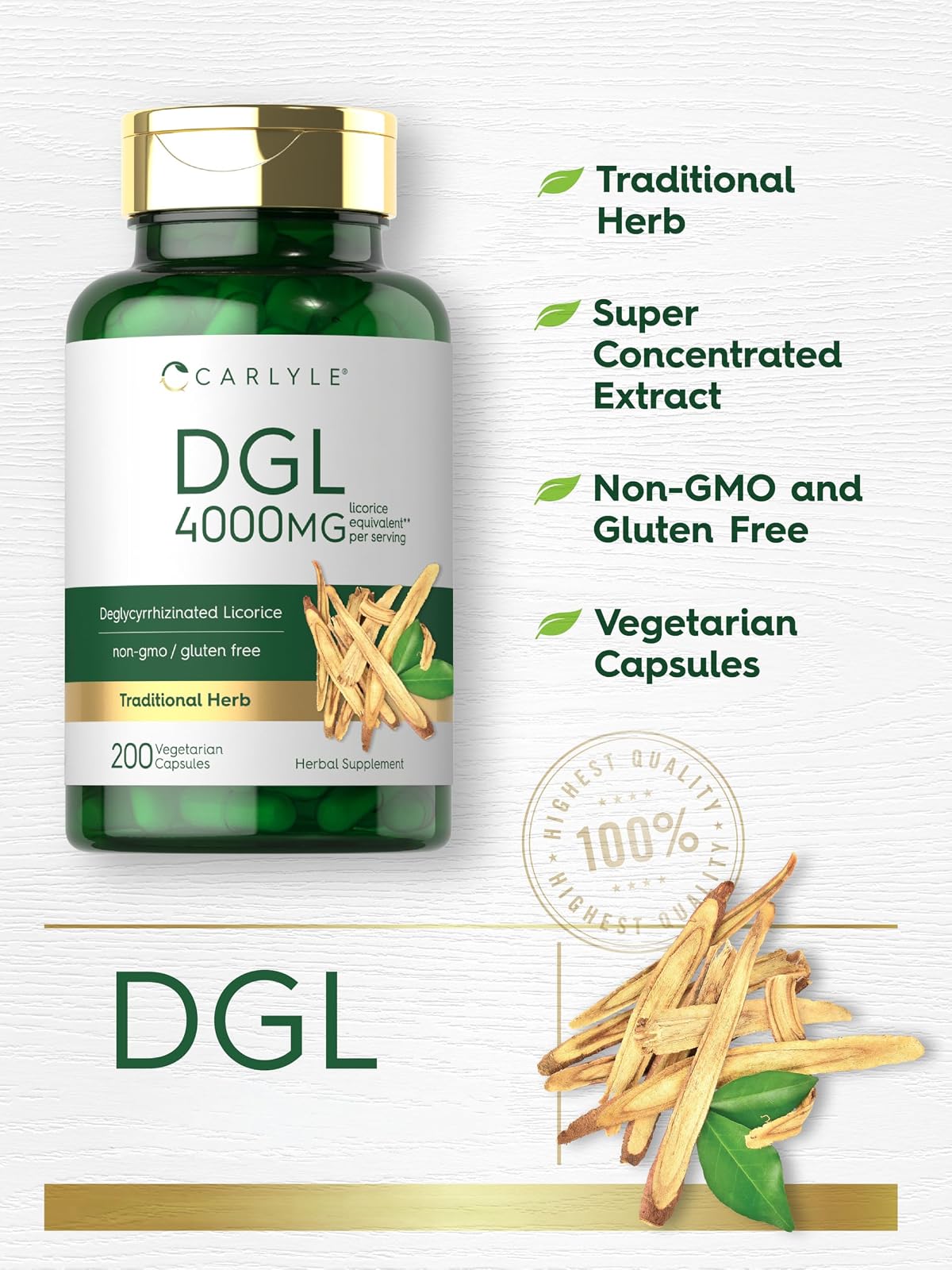 Carlyle deglycyrrhizinated licorice benefits