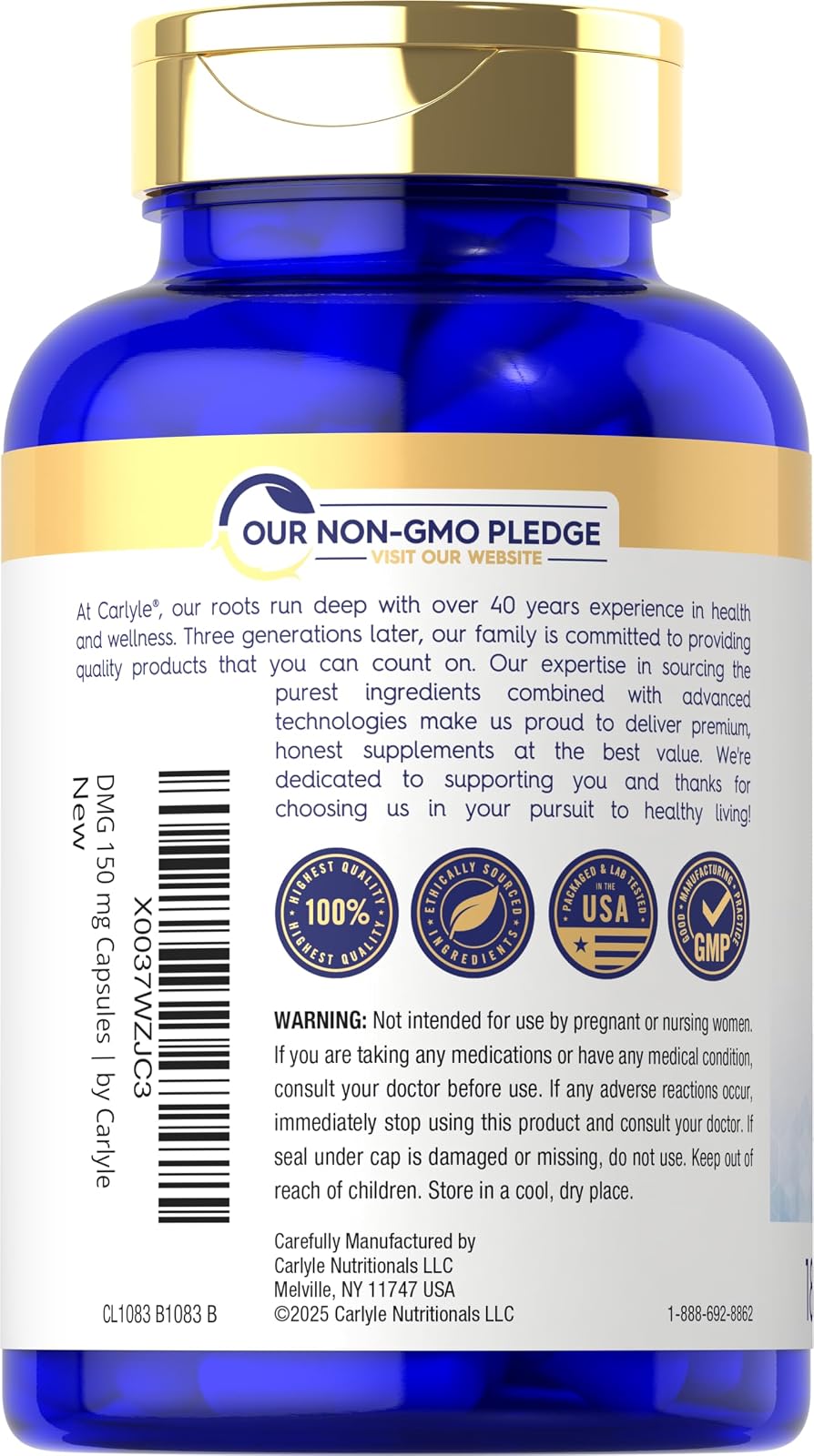 Carlyle DMG multivitamin for active lifestyle
