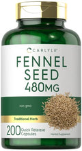 Carlyle fennel seed capsules for digestion