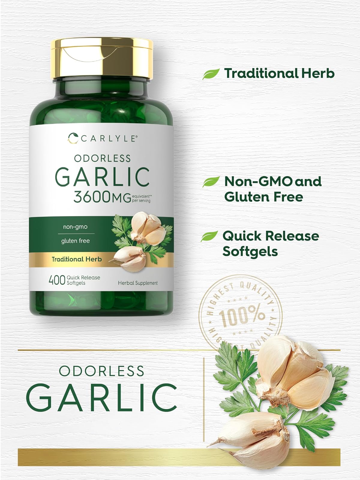 Carlyle garlic for heart health