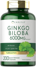 Carlyle ginkgo biloba capsules for memory