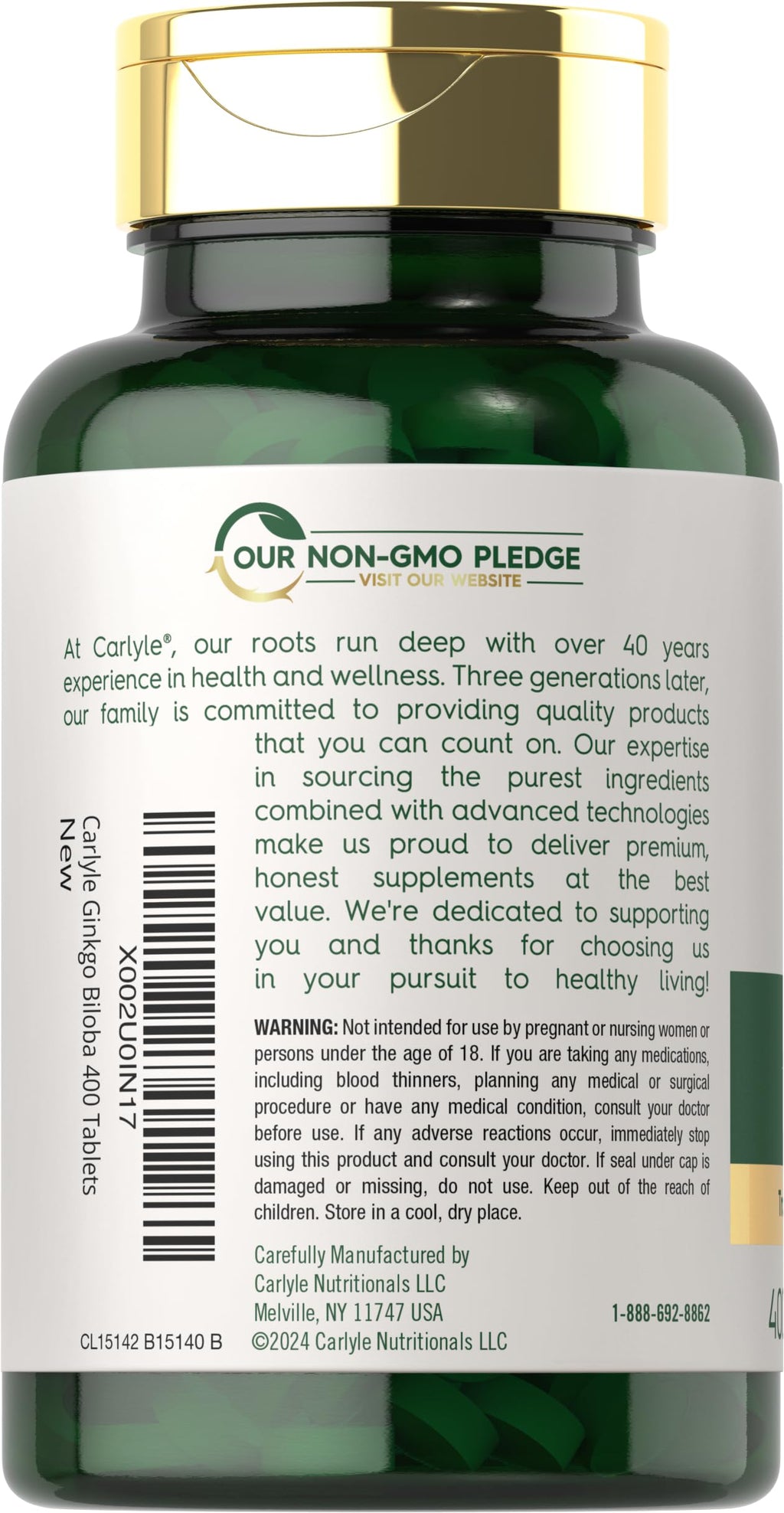 Carlyle ginkgo biloba for cognitive support