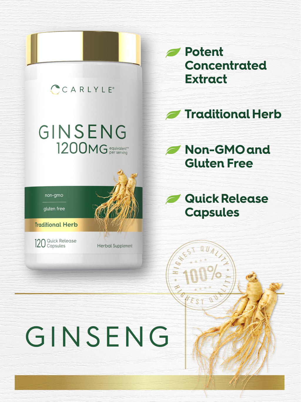 Carlyle ginseng for women's health