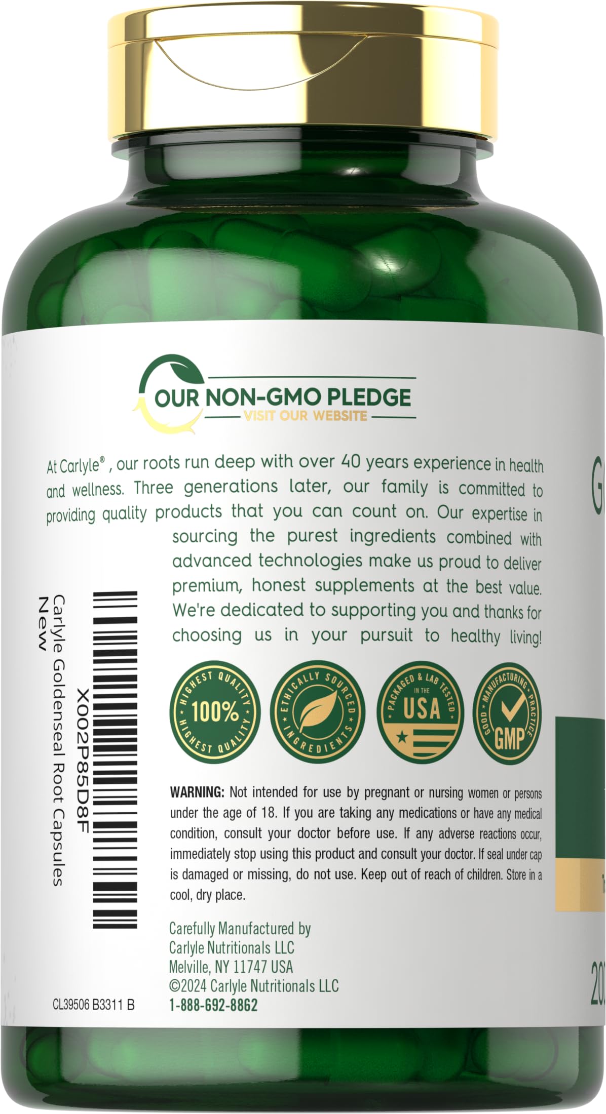 Carlyle goldenseal for immune support