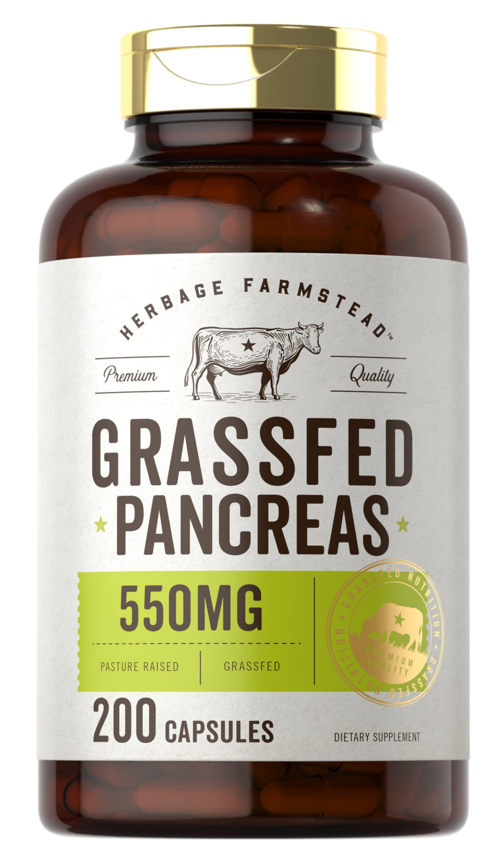 Carlyle Grass Fed Beef Pancreas capsules