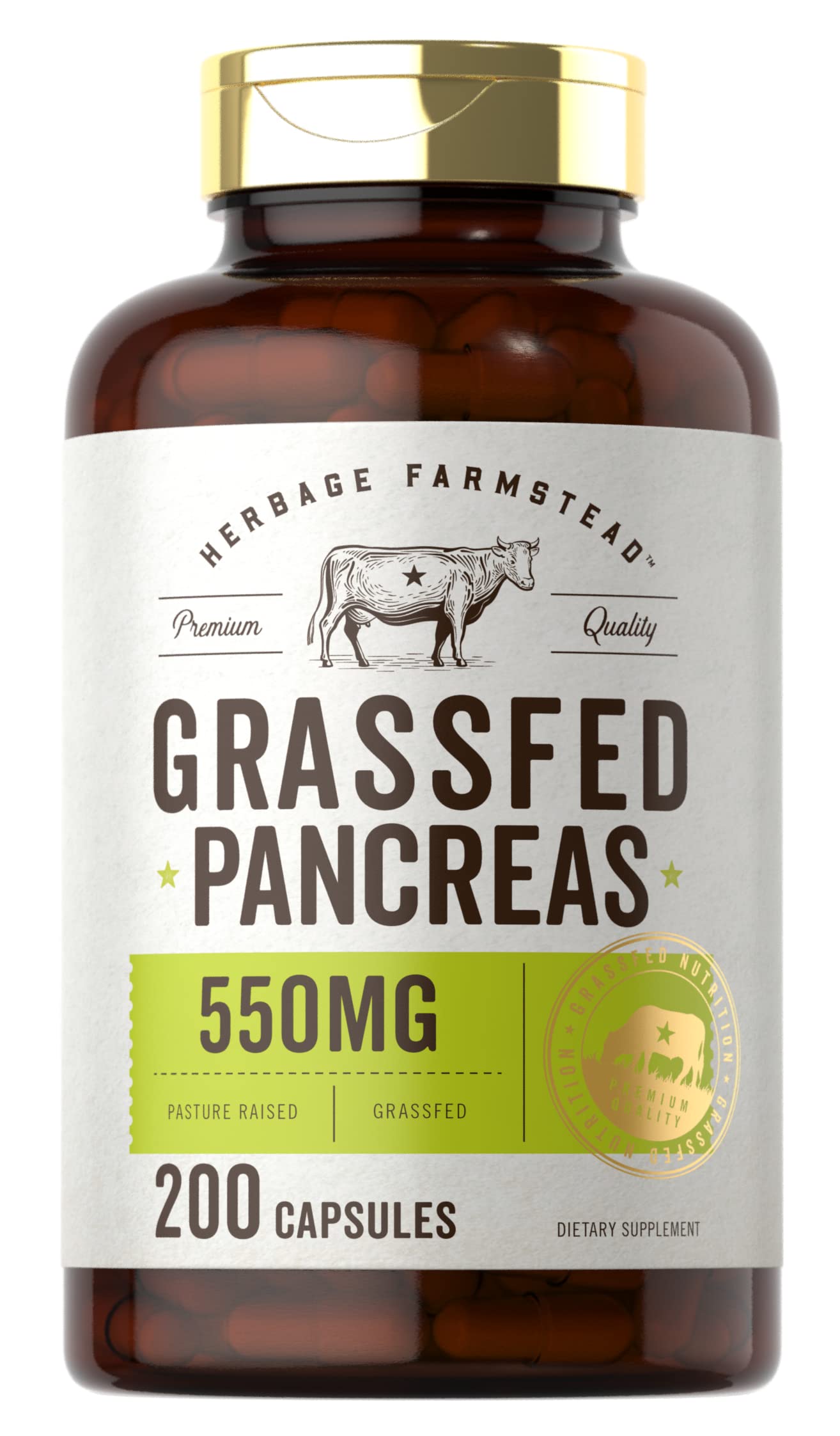 Carlyle Grass Fed Beef Pancreas capsules