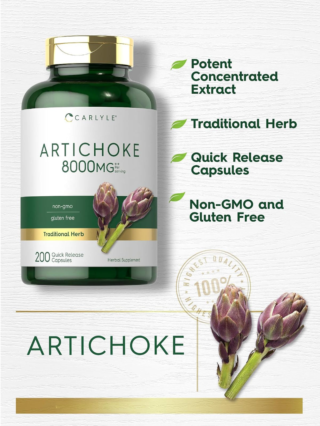 Carlyle herbal artichoke extract