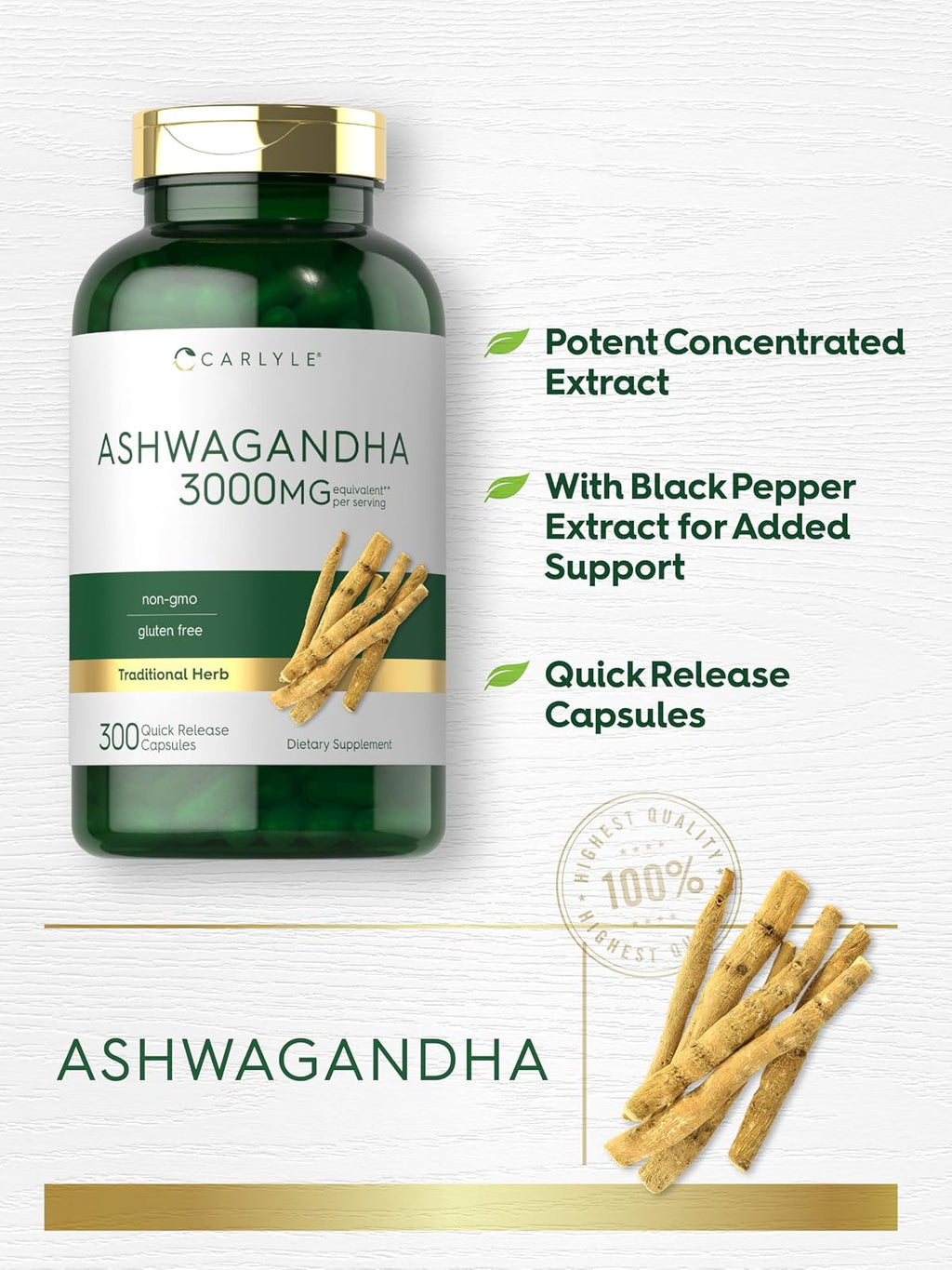 Carlyle herbal ashwagandha benefits