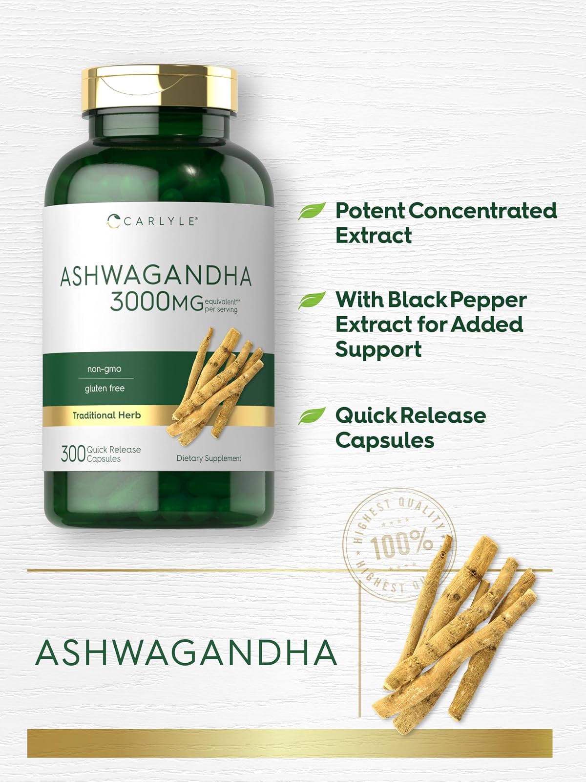 Carlyle herbal ashwagandha benefits