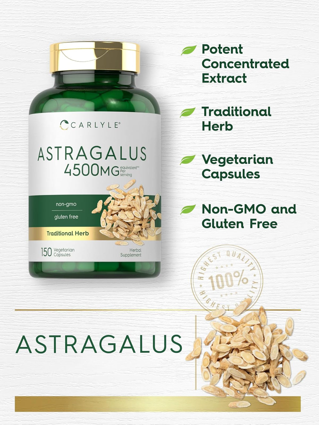 Carlyle herbal astragalus extract benefits
