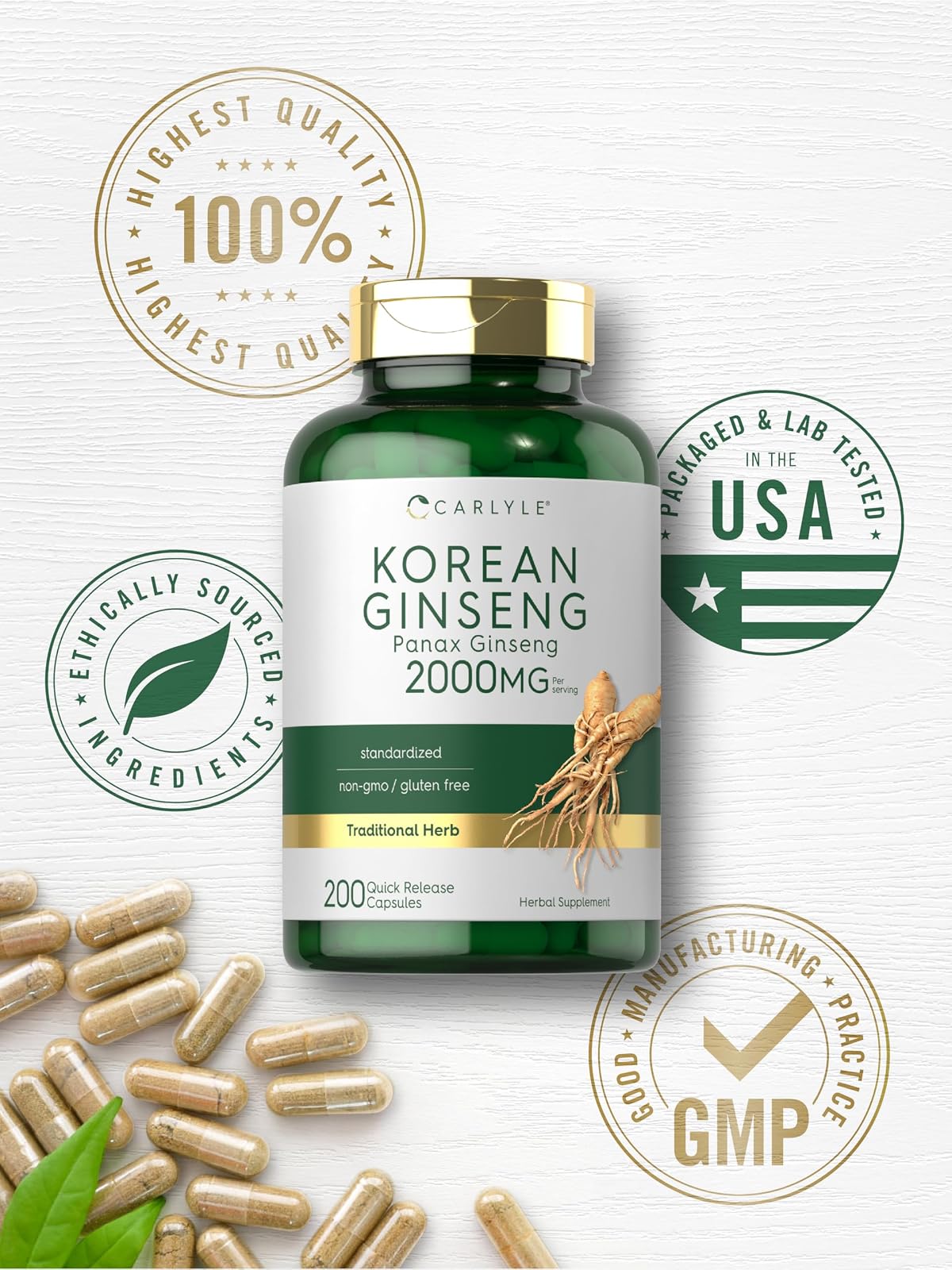 Carlyle herbal ginseng for vitality
