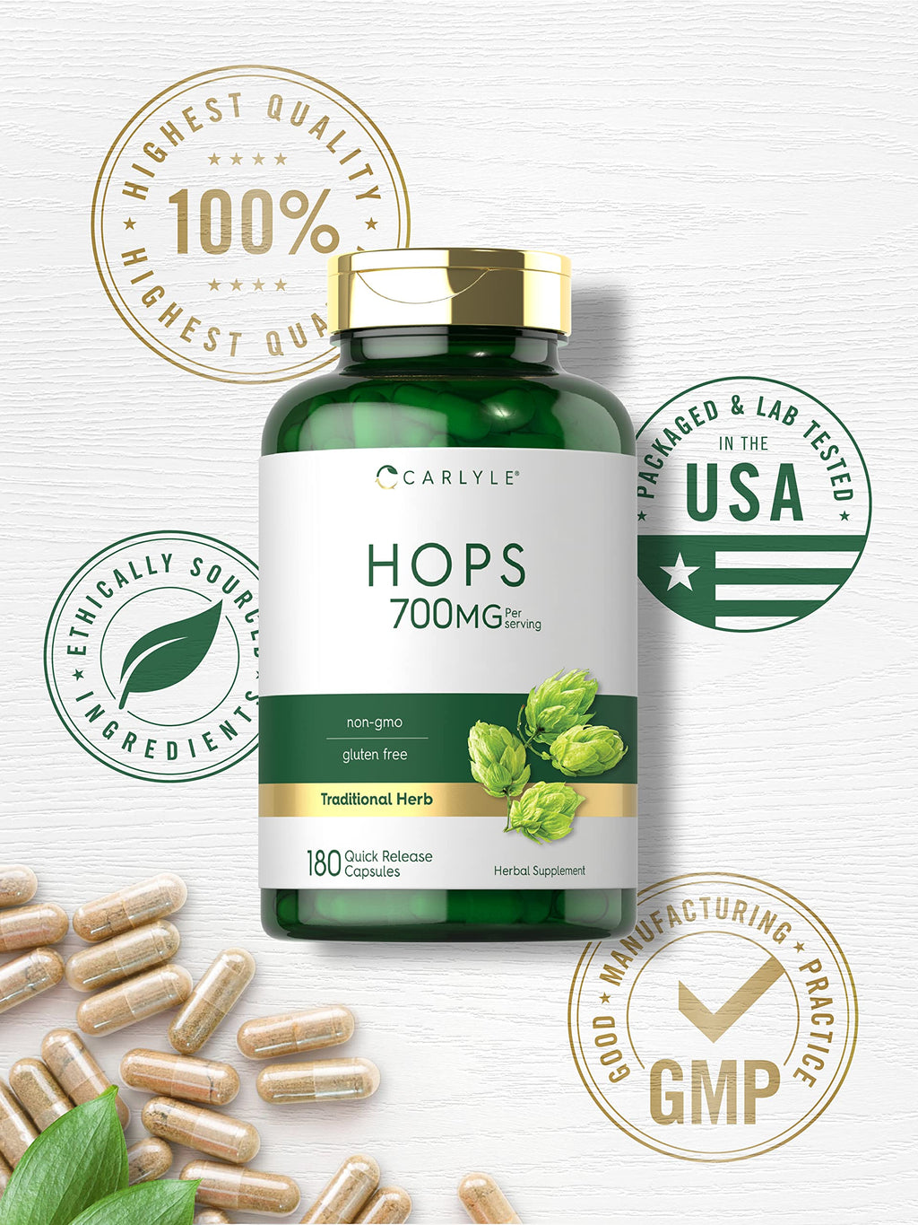 Carlyle Hops capsules for daily health